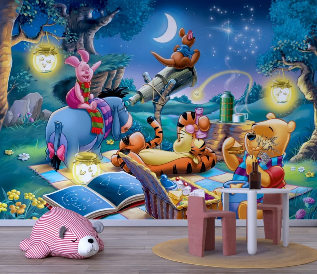 Winnie The Pooh Wallpaper Adorable Kids Room Decor Wallpaper Wall